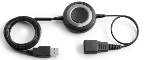 Jabra Link 280 USB - QD to USB straight cord adapter with Inline Controls